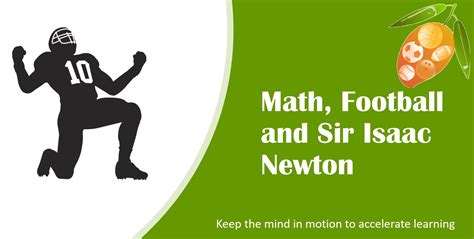 Math Fun With Sports And Isaac Newton Mango Math Group