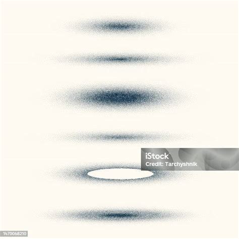 스티플 섀도우 세트 빈티지 도트 디자인 요소 페이딩 그라디언트 점각 도트 워크 그리기 점을 사용한 음영 하프 톤 붕괴 효과 백색 소음 거친 질감 벡터 그림 가리키기에 대한