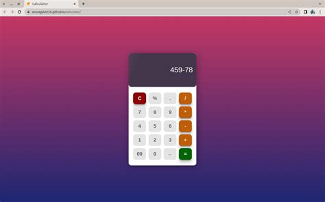 Github Anuragdutt36calculator Calculator Webpage That Allows Users