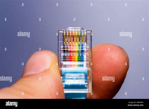 Router Console Cable For Accessing Cmmand Line Interface Stock Photo Alamy