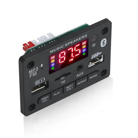 Radio Modul Fm Mp3 Bluetooth 50 Audio Stereo Z Ojačevalcem 2 X 40w 5v