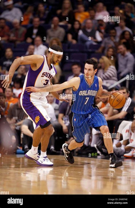 Orlando Magics Jj Redick Right Against Phoenix Suns Jared Dudley