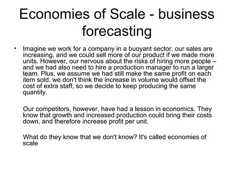 Economies Of Scale Ppt
