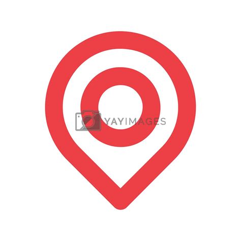 Pin Map Place Location Icon Red Location Pin Marker Pointer Destination Symbol Vector Eps 10