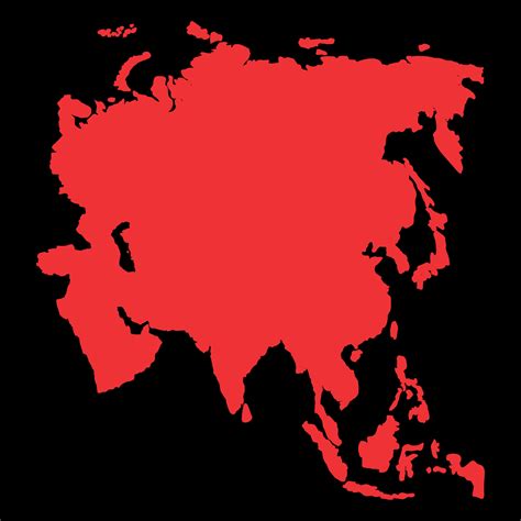 Map Of Asia In Flat Style 45110942 Vector Art At Vecteezy