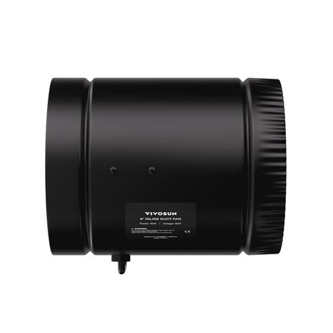 Inline Booster Duct Fan 6” 240 Cfm Black Inline Booster Duct Fan 6” 240 Cfm Black