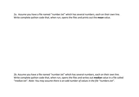 2a assume you have a file named number txt which