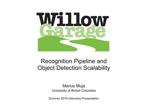 pdf recognition pipeline and object detection scalability ros