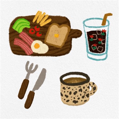 디저트 색연필 감성 일러스트 일러스트 포트폴리오 크몽