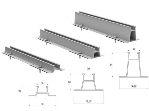 Mini šina Za Lim 25mm Visine Set • Sp Solar
