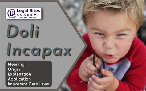 Doli Incapax Meaning Origin Explanation Application And Important Case Laws Legal 60