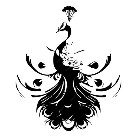 Premium Vector Peacock With A Peacock Pattern Colorful Vector