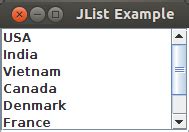 Jlist Basic Tutorial And Examples