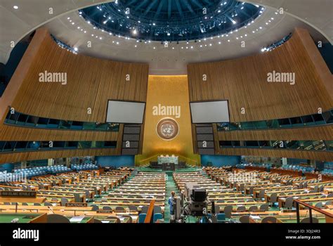 New York City Ny Usa Inside General Assembly Meeting Room U N