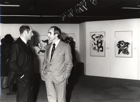 Xavier Fourcade Y José Luis Yuste Grijalba En La Inauguración De La Exposición Williem De