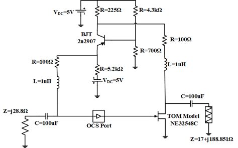 Oscillator Schematic For A 24 Ghz And B 52ghz Frequencies