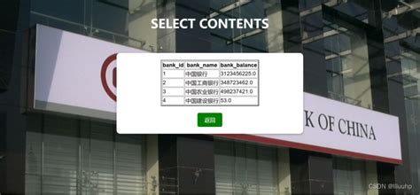 数据库：通过web页面对数据库进行增删改查操作数据库 增删改查 网页 Csdn博客