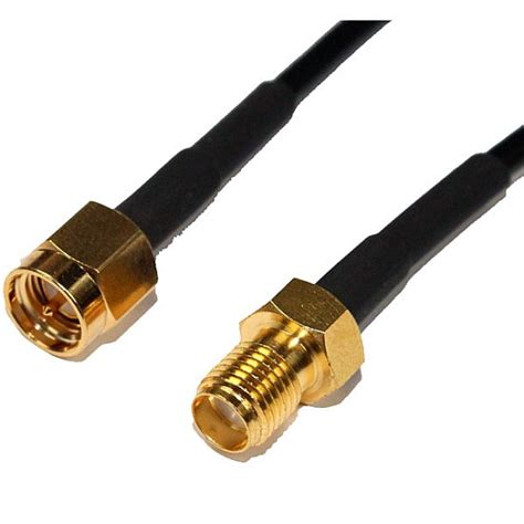 Sma Plug To Sma Jack Cable Assembly Rg174 2 0 Metre