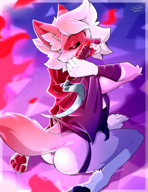 Rule 34 Amazinggwen Anthro Anus Ass Black Sclera Blood Blood Drip