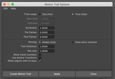 Creating An Animation Motion Trail In Maya John Player