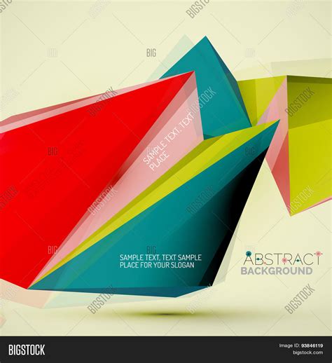 3d Geometric Shapes Vector And Photo Free Trial Bigstock