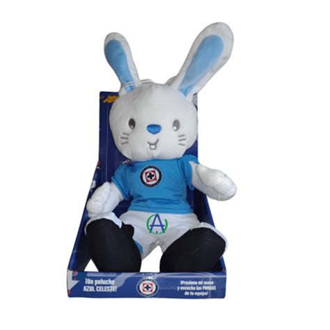 Peluche Cruz Azul Mascota Mi Alegría Conejo Liebre Blu Azul