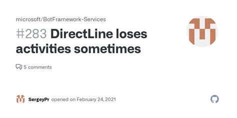 Directline Loses Activities Sometimes · Issue 283 · Microsoft