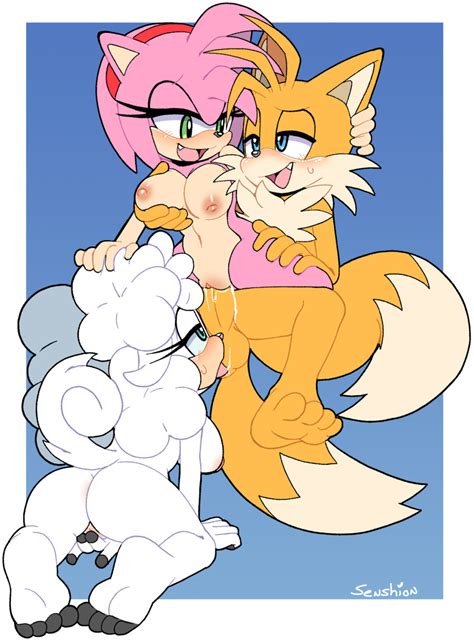 Rule 34 1boy 2d 2girls Amy Rose Female Idw Comics Idw Publishing