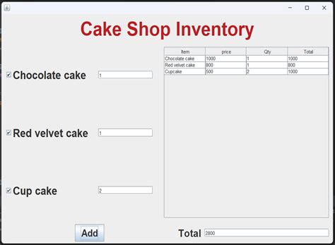 Inventory Management System Using Java Swing Nandishwarragula