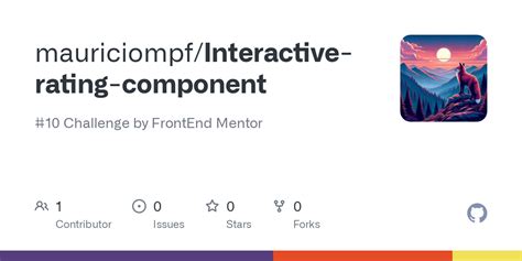 Github Mauriciompfinteractive Rating Component 10 Challenge By