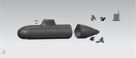 Type 212 172 Submarine U Boot Klasse 212 A 3d Print 735mm Rc Model