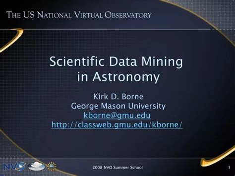 ppt scientific data mining in astronomy powerpoint presentation free