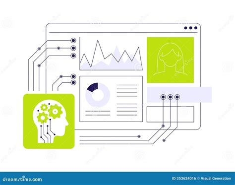 Ai Optimized Hr Data Analytics Abstract Concept Vector Illustration Stock Illustration