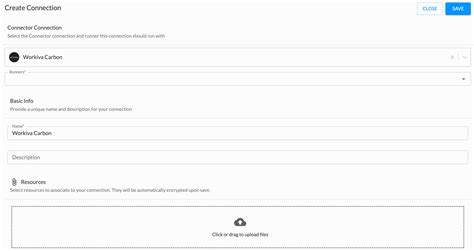 Workiva Carbon Connector Support Center