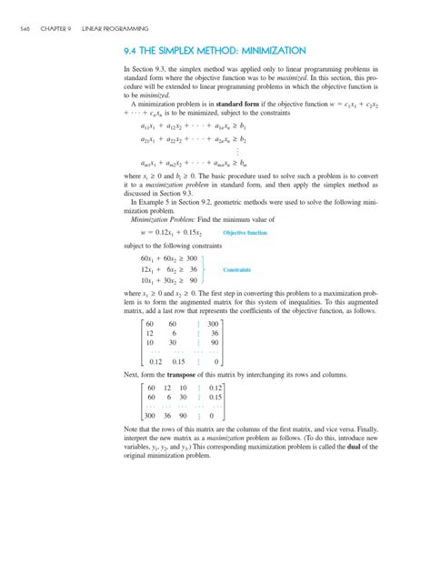 Chap 9 4 Pdf Linear Programming Mathematical Optimization