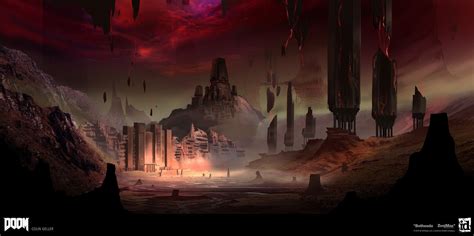 Doom Hell Previs Art Early Concept Art By Colin Geller