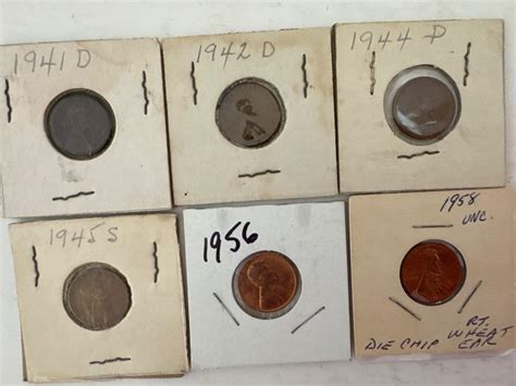 Lot 65 Six Lincoln Cents Assorted Dates Special Interest Llc
