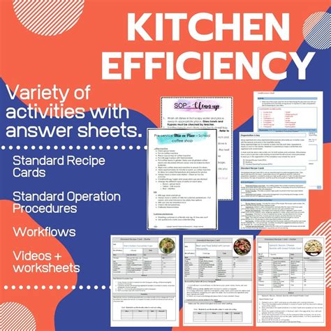 Kitchen Efficiency Organisation Is Key Teacher Professional