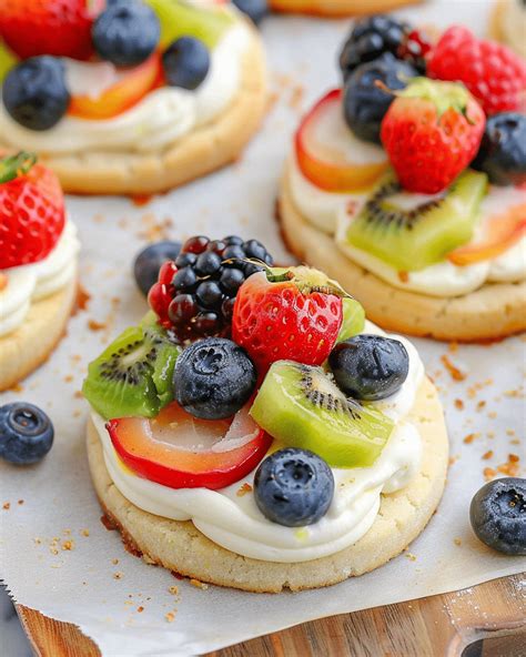 Mini Fruit Pizza Cookies Quick And Sweet Recipes