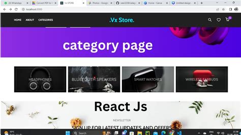 Category Page In React Js E Comerce Project Youtube