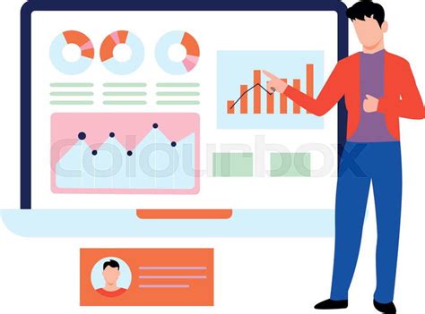 The Boy Is Giving A Presentation Colourbox