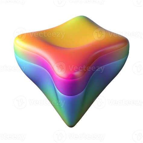 Elegant Artistic Spectral Zone Map With Gradient Shading Isolated