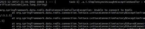 Unable To Connect Redis