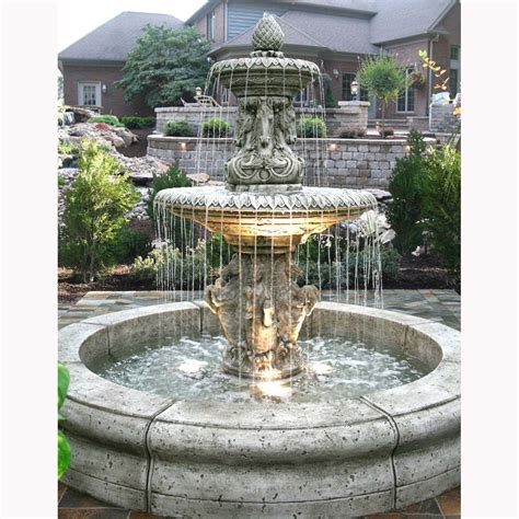 Beautiful Contemporary Courtyard Fountains Fountain Designs — Ams