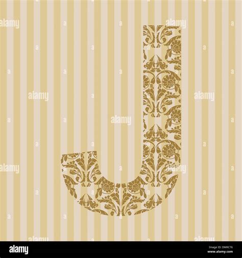 Floral Font Letter J Stock Vector Image And Art Alamy