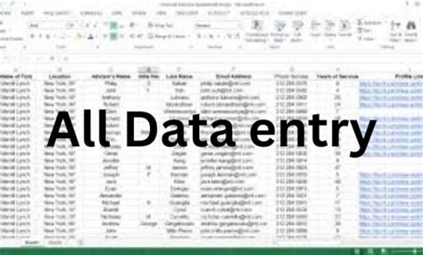 Do All Data Entries Copy Paste Virtual Asst Web Research By