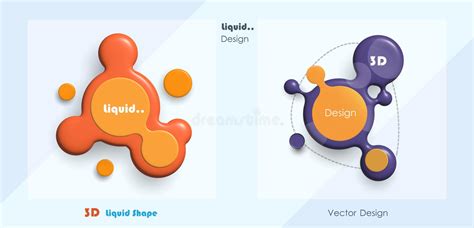 Illustration Abstract Dynamic Liquid Fluid Shape Gradient Color Background 3d Rendering Bubble