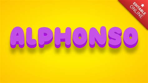 Alphonso Animated Maker Text Effect Generator