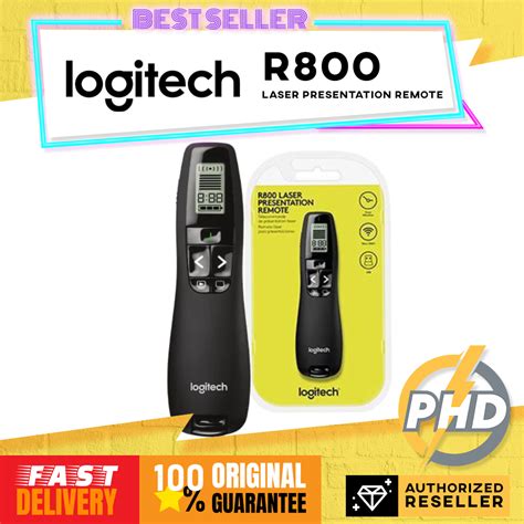 Logitech Professional Presenter R800 Wireless Presentation Clicker Remote With Green Laser Logitech Professional Presenter R800 Wireless Presentation Clicker Remote With Green Laser