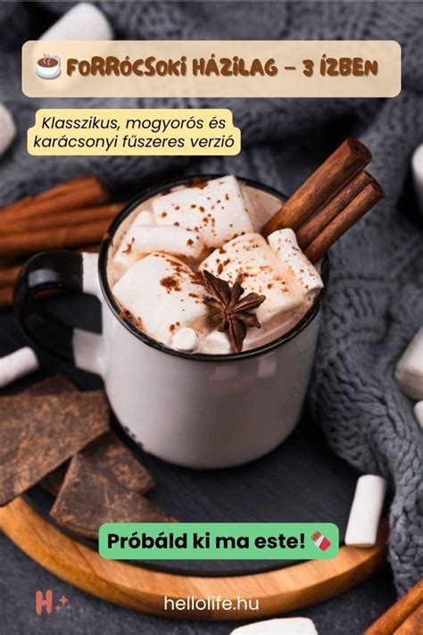 Házi Forró Csoki Recept Klasszikus Karácsonyi Narancsos Változat